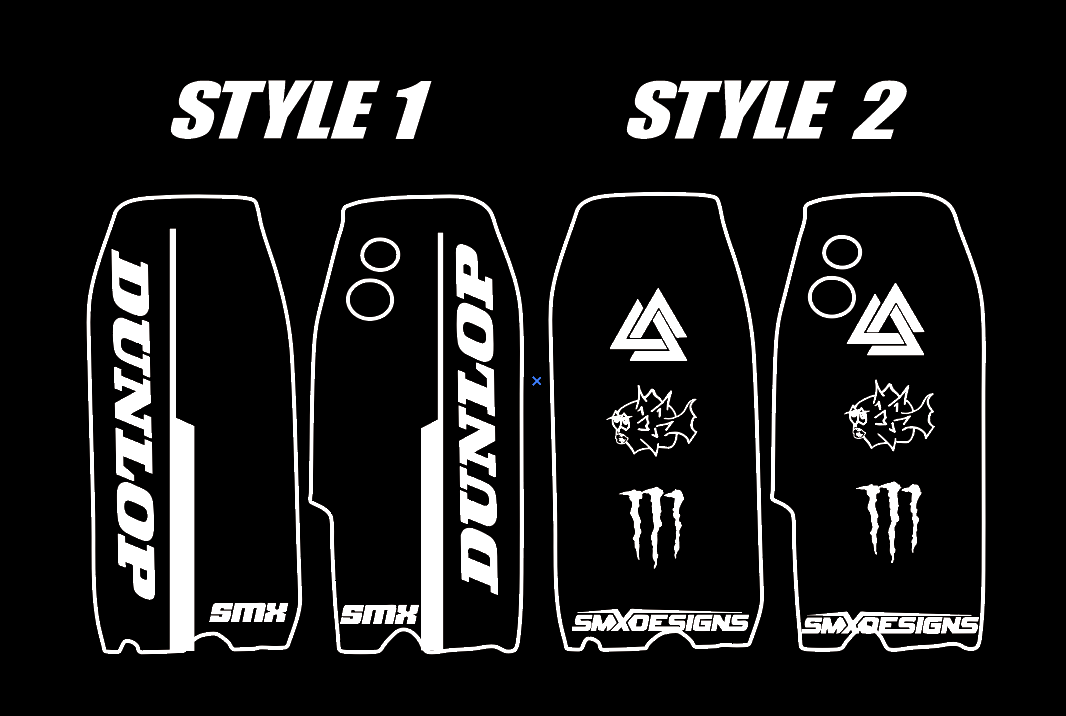 Tuttio Fork Guard Decals – SmxDesignz